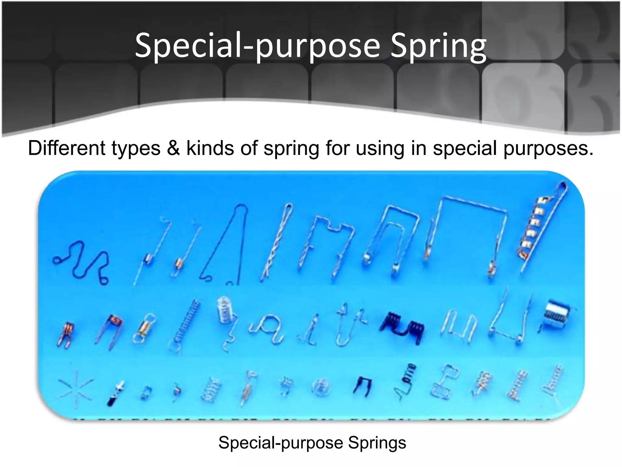 Springs & uses of springs | PPTX