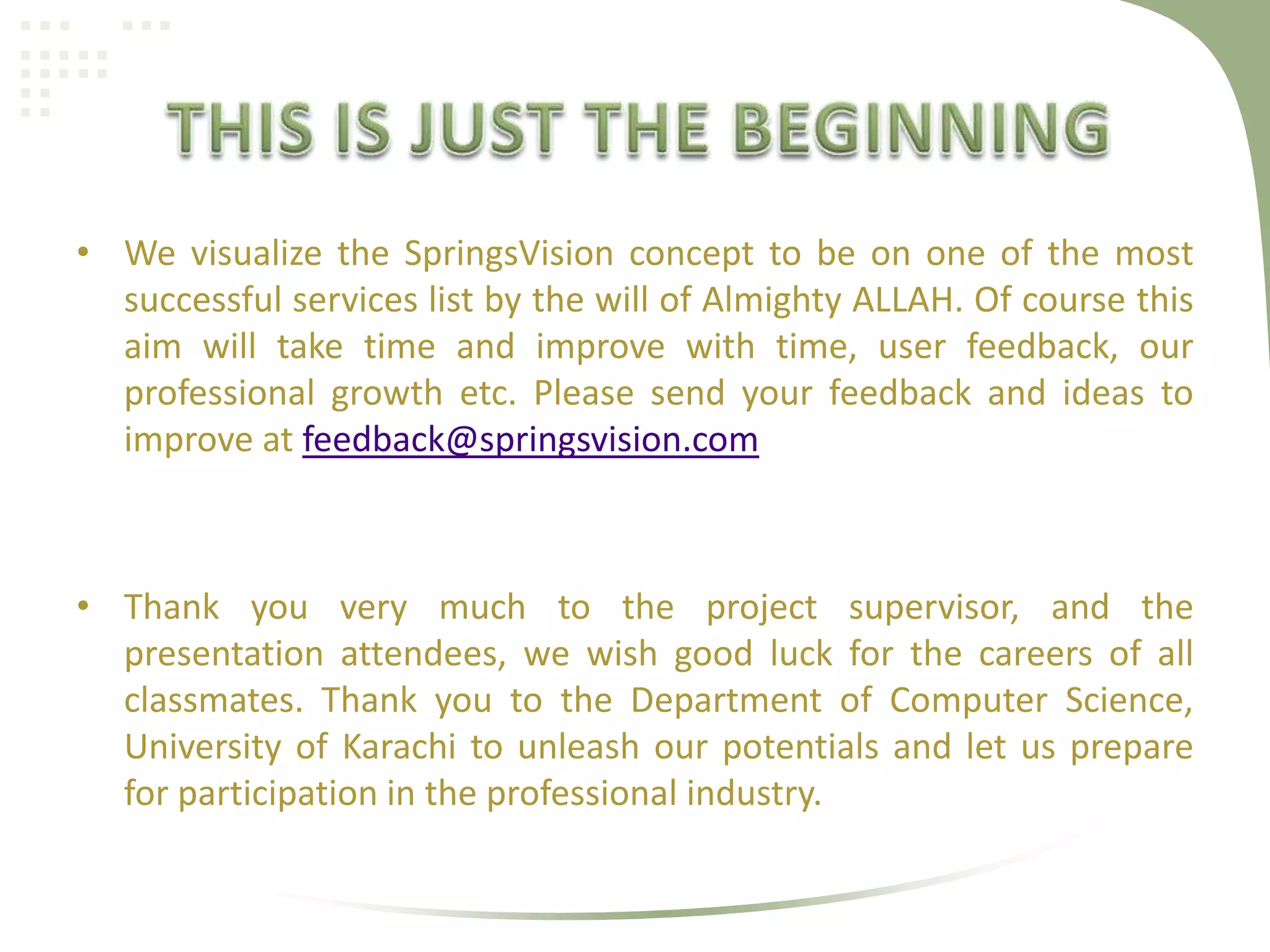 Final Year Project Presentation | PPTX