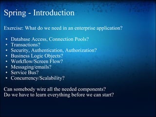 Spring training | PPT