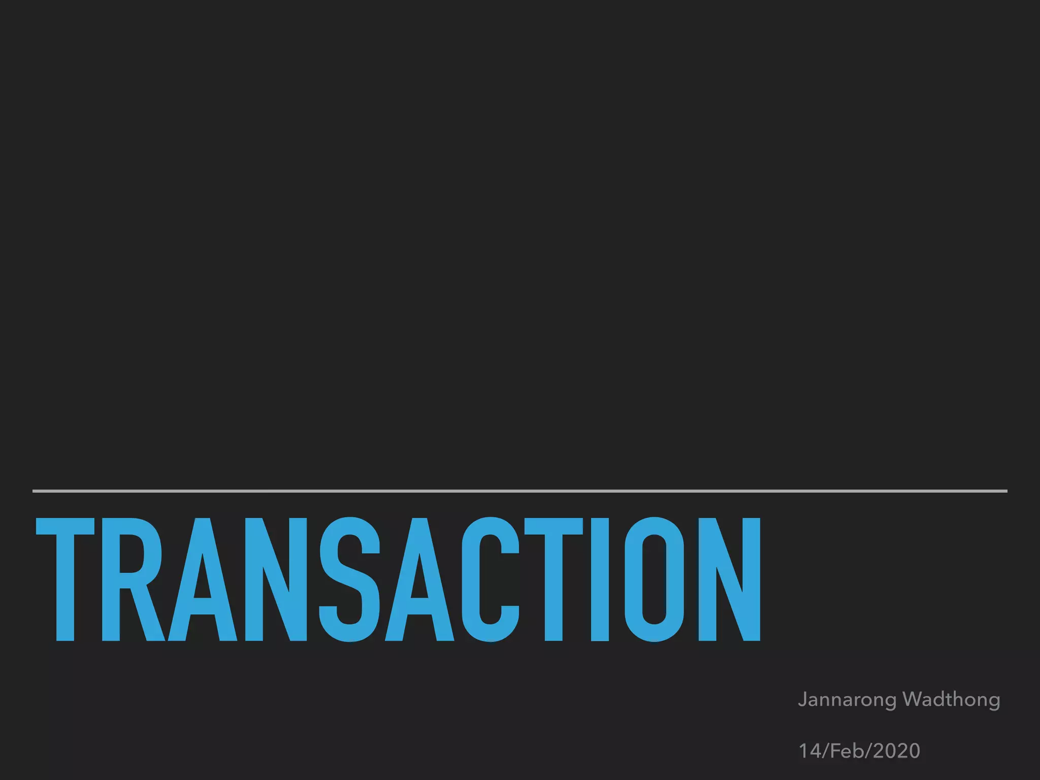 Spring Transaction | PDF