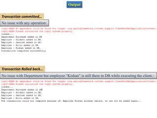 Spring transaction part4 | PPT