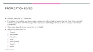 Spring transaction management | PPT