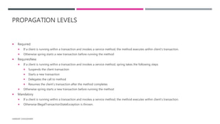 Spring transaction management | PPT