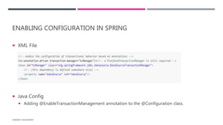 Spring transaction management | PPT