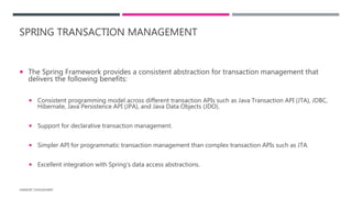 Spring transaction management | PPT