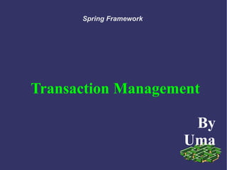 Effective Spring Transaction Management | PPT
