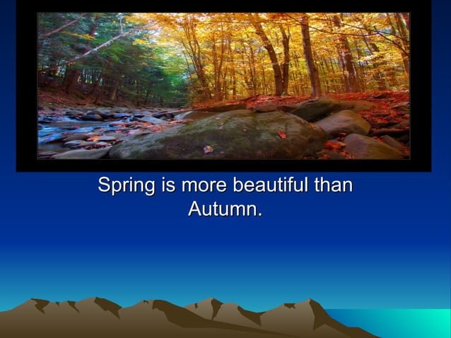 Spring vs autumn | PPT | Weather | Science