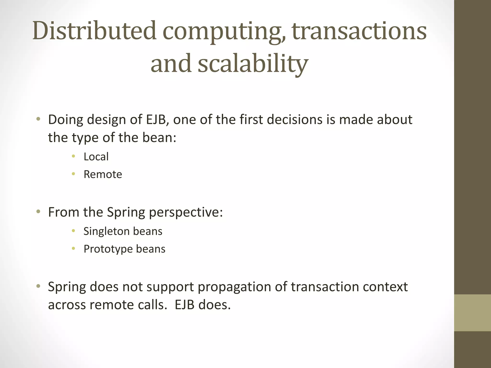 Spring vs EJB | PPTX
