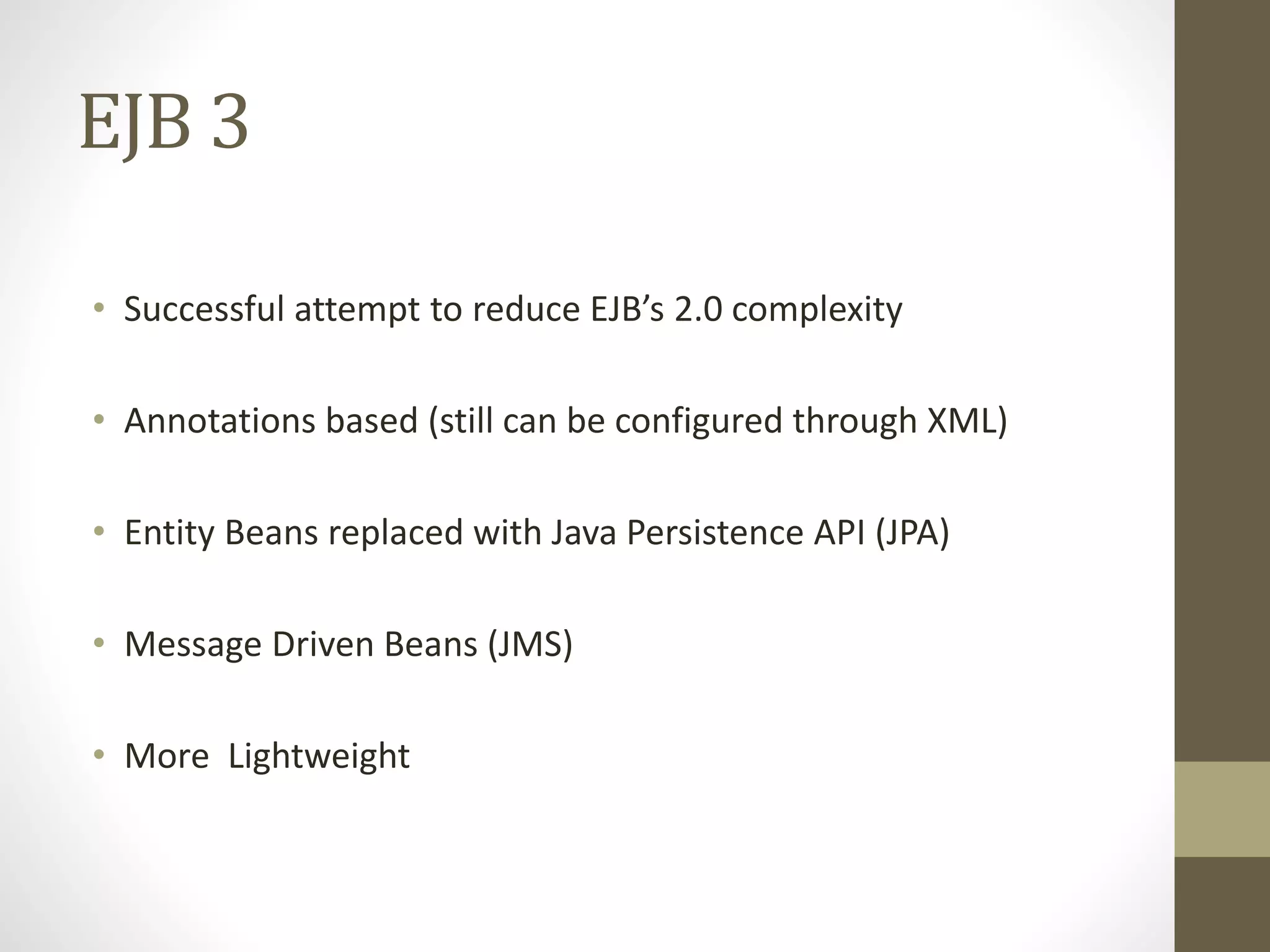Spring vs EJB | PPTX
