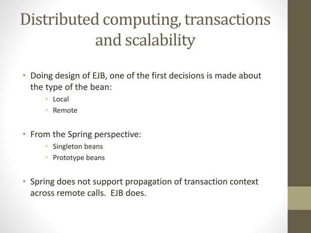 Spring vs EJB | PPTX
