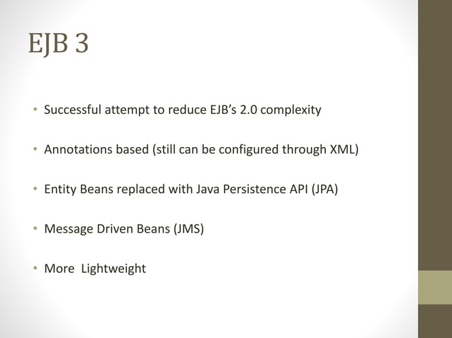 Spring vs EJB | PPTX
