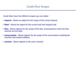 Spring Web Flow Grail's Plugin | PPT