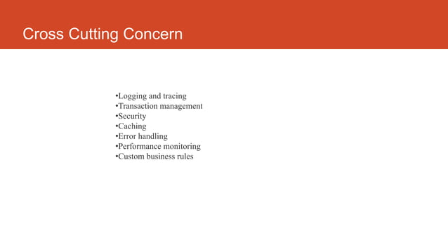 Cross cutting concern tutorial by Jeetendra Mandal | PPTX