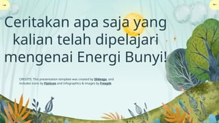 ini energi bunyi beserta penjelasan konverhensif | PPTX