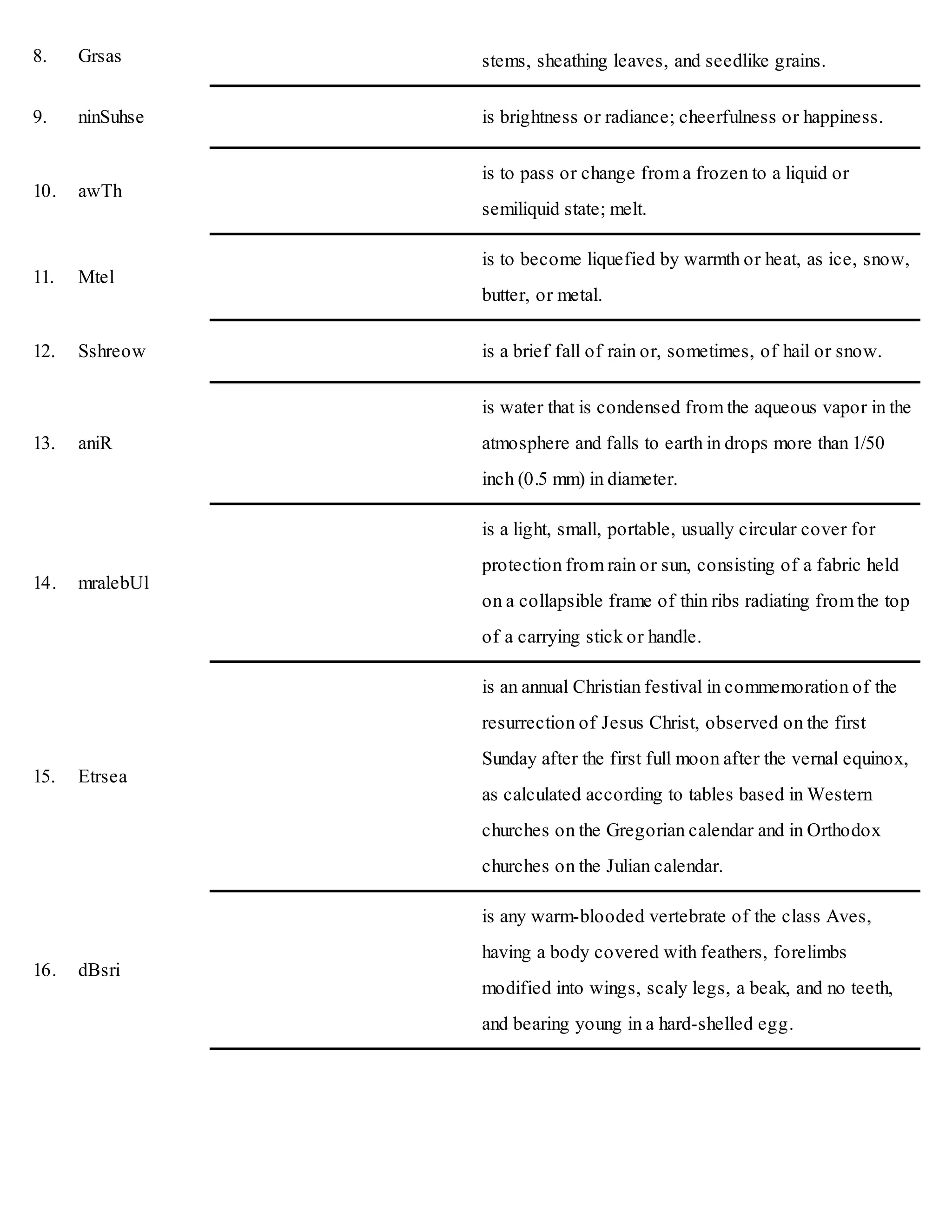 Spring worksheet | PDF