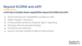 Another Learning Standard? Where cmi5 Fits with SCORM and xAPI | PDF