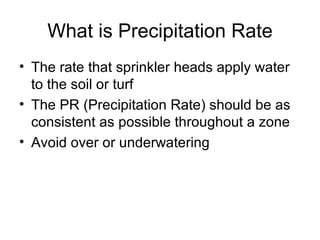 Sprinkler Precipitation Rates | PPT