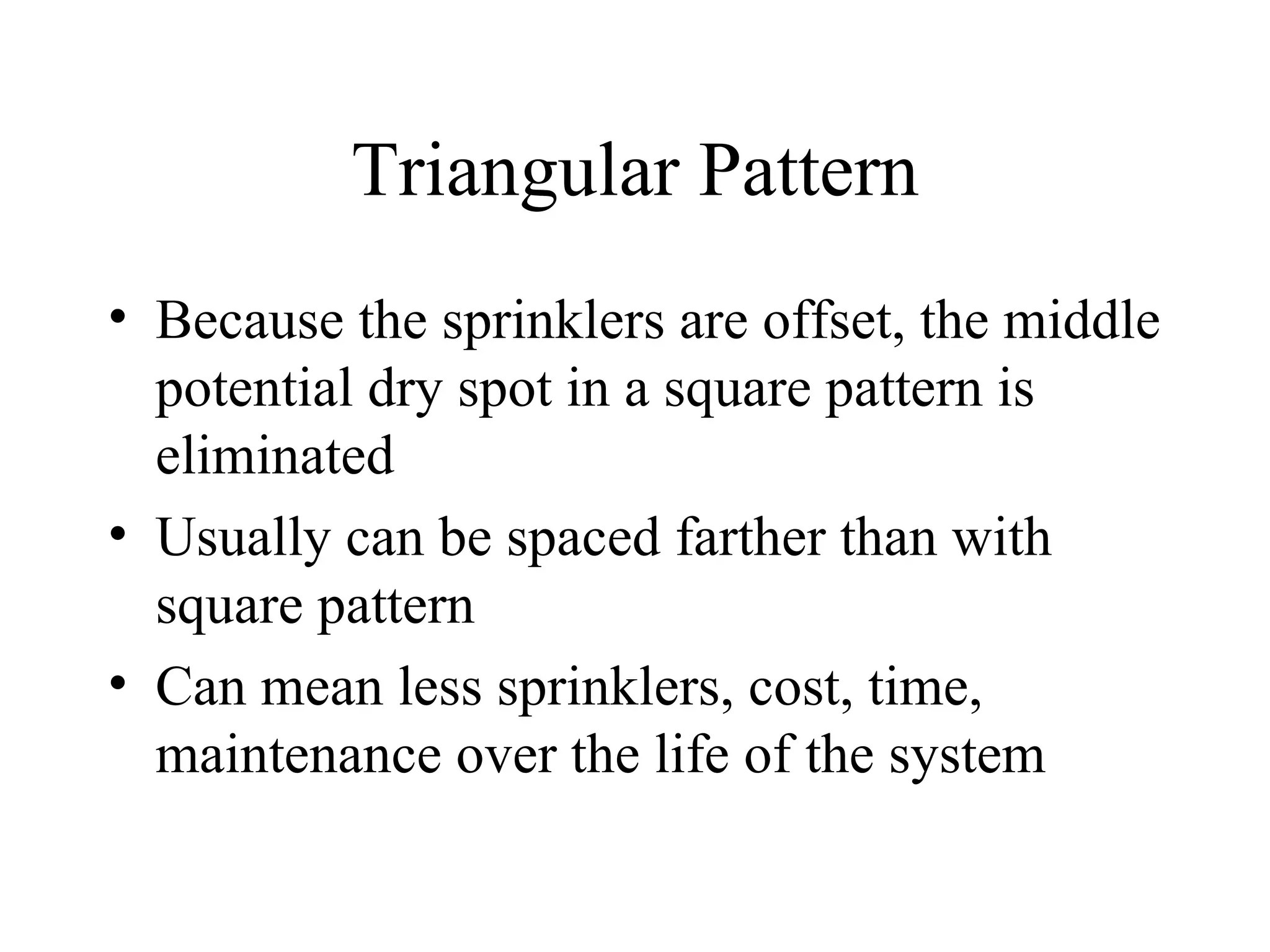 Sprinkler Spacing | PPT