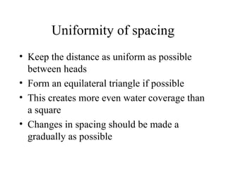 Sprinkler Spacing | PPT