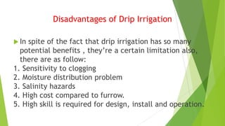 Advantages And Disadvantages Of Well Irrigation – NRQIE