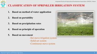 Introduction of Sprinkler Irrigation system And Its Type | PPTX