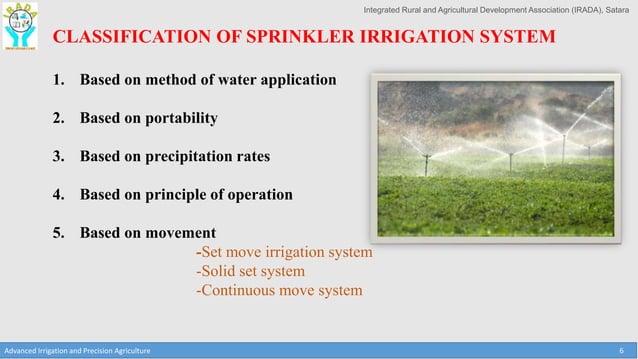 Introduction of Sprinkler Irrigation system And Its Type | PPTX ...