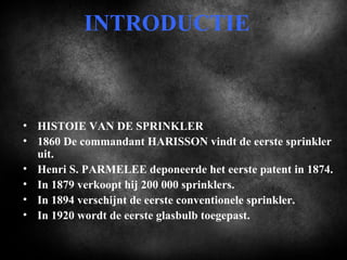 Sprinkler kick off mm | PPT