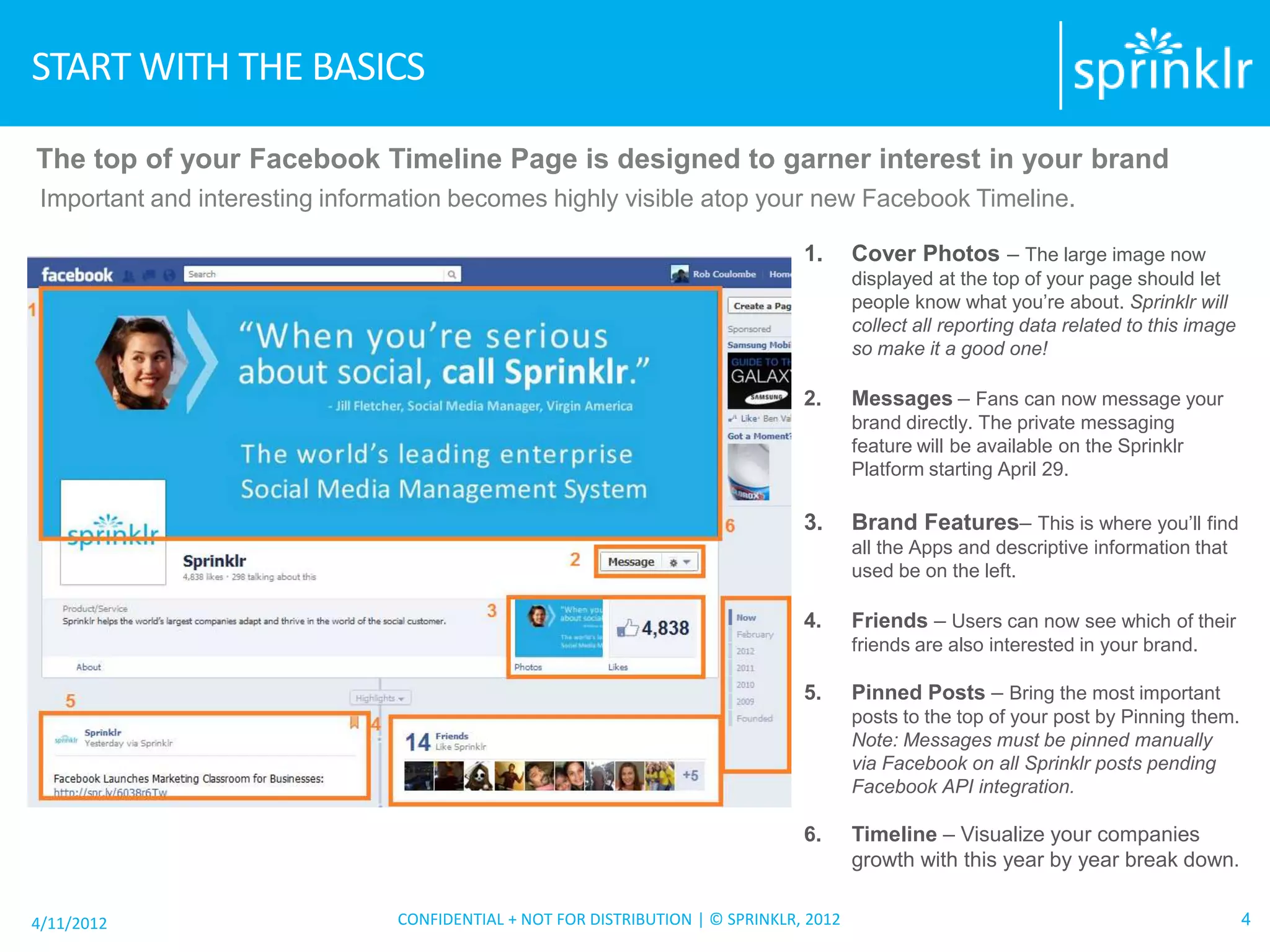 Sprinklr overview of Facebook Timeline | PPTX