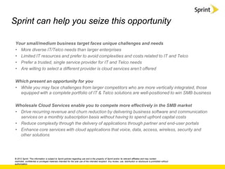 Sprint - Cloud Services | PPT