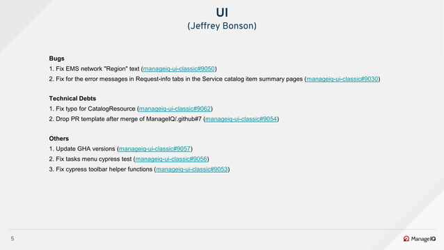 ManageIQ - Sprint 230 Review - Slide Deck | PPT