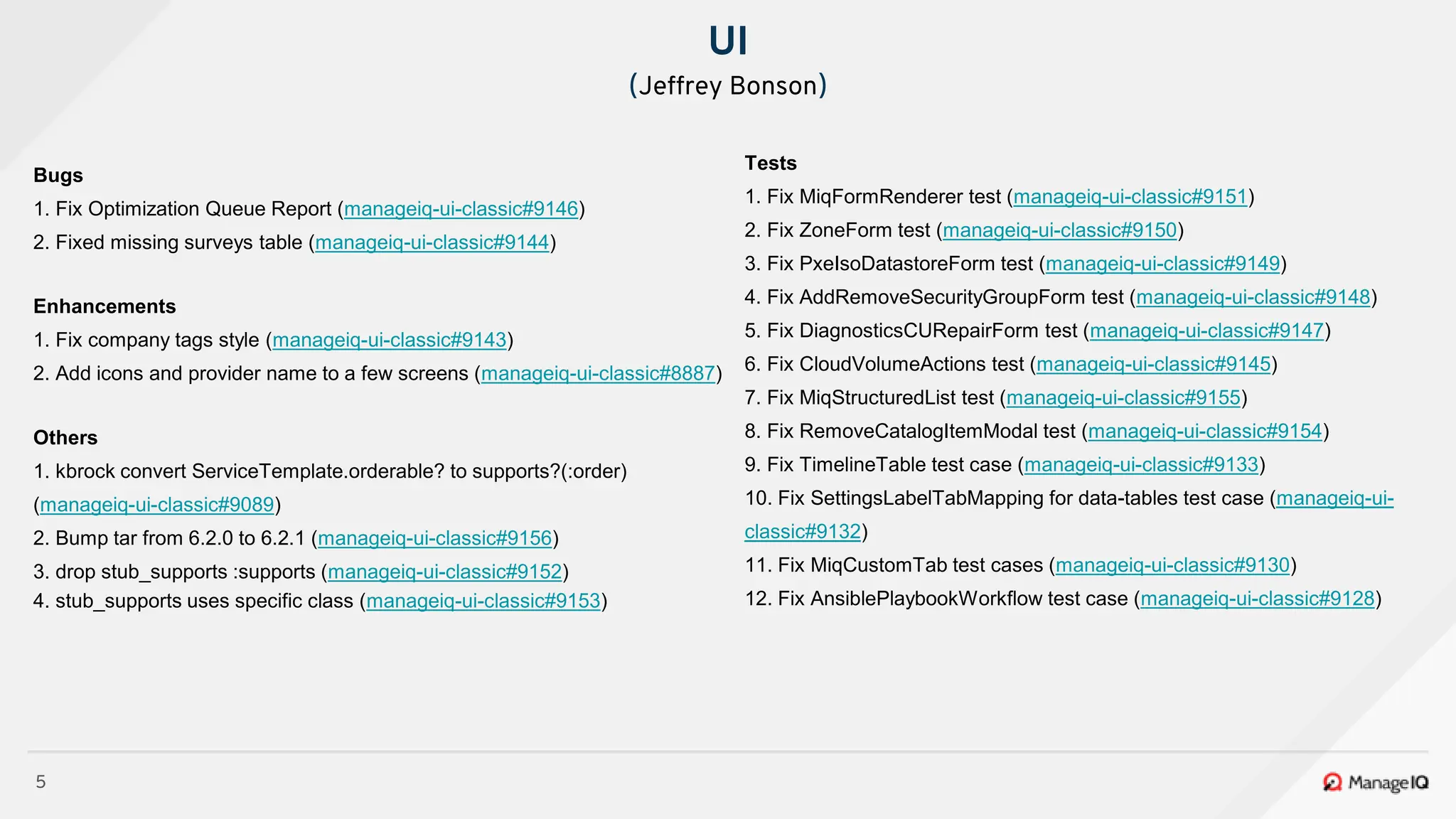 ManageIQ - Sprint 235 Review - Slide Deck | PPTX | Cloud Computing | Internet