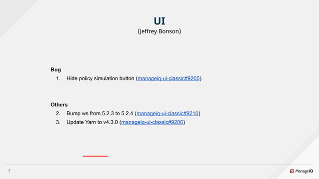 ManageIQ - Sprint 240 Review - Slide Deck | PPT