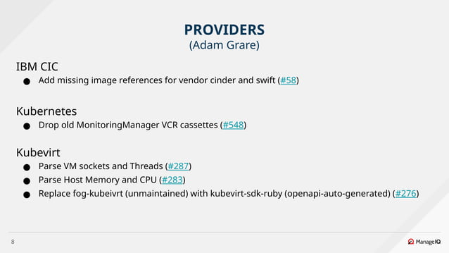 ManageIQ - Sprint 258 Review - Slide Deck | PPTX