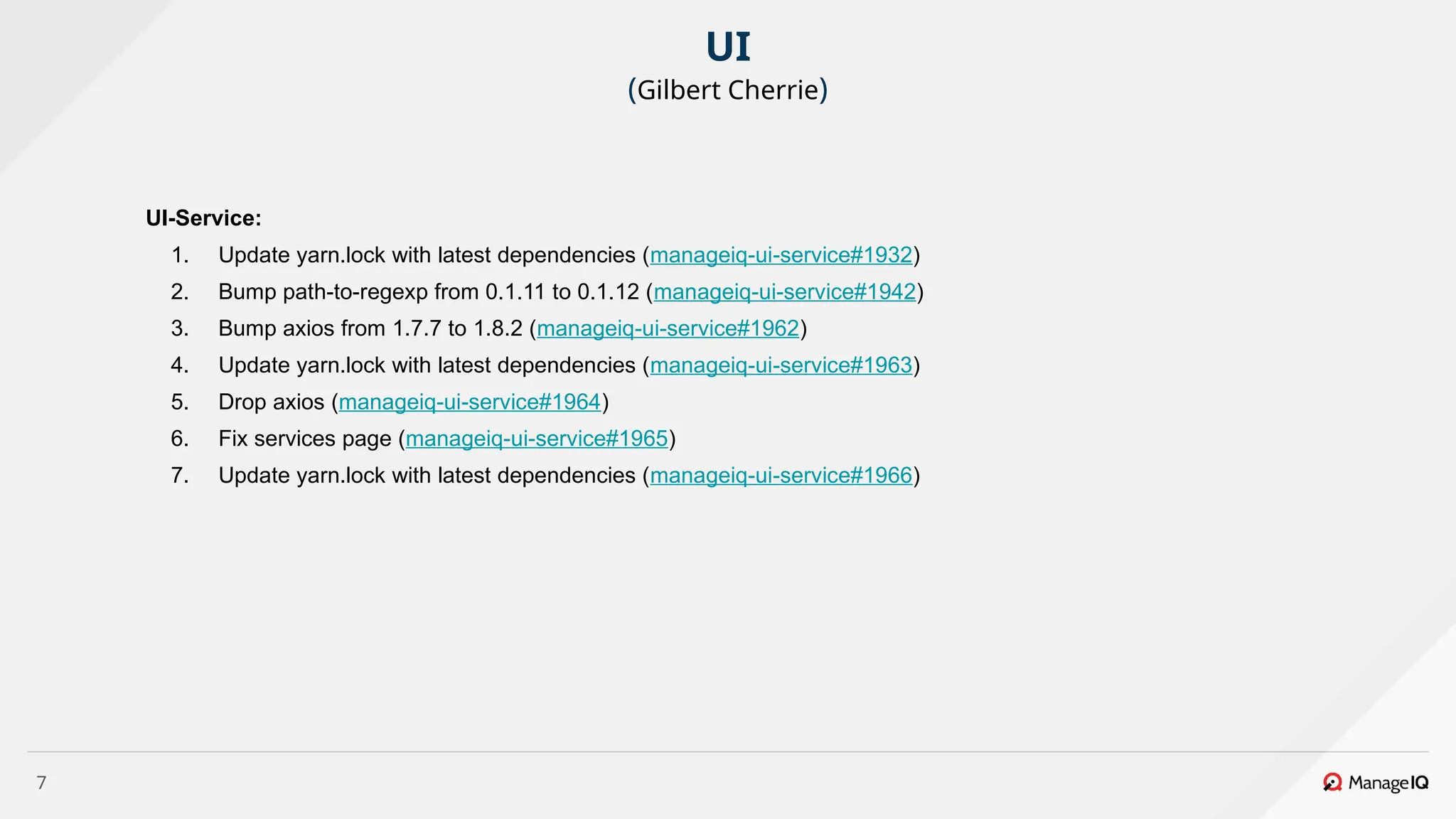 ManageIQ - Sprint 259 Review - Slide Deck | PPT