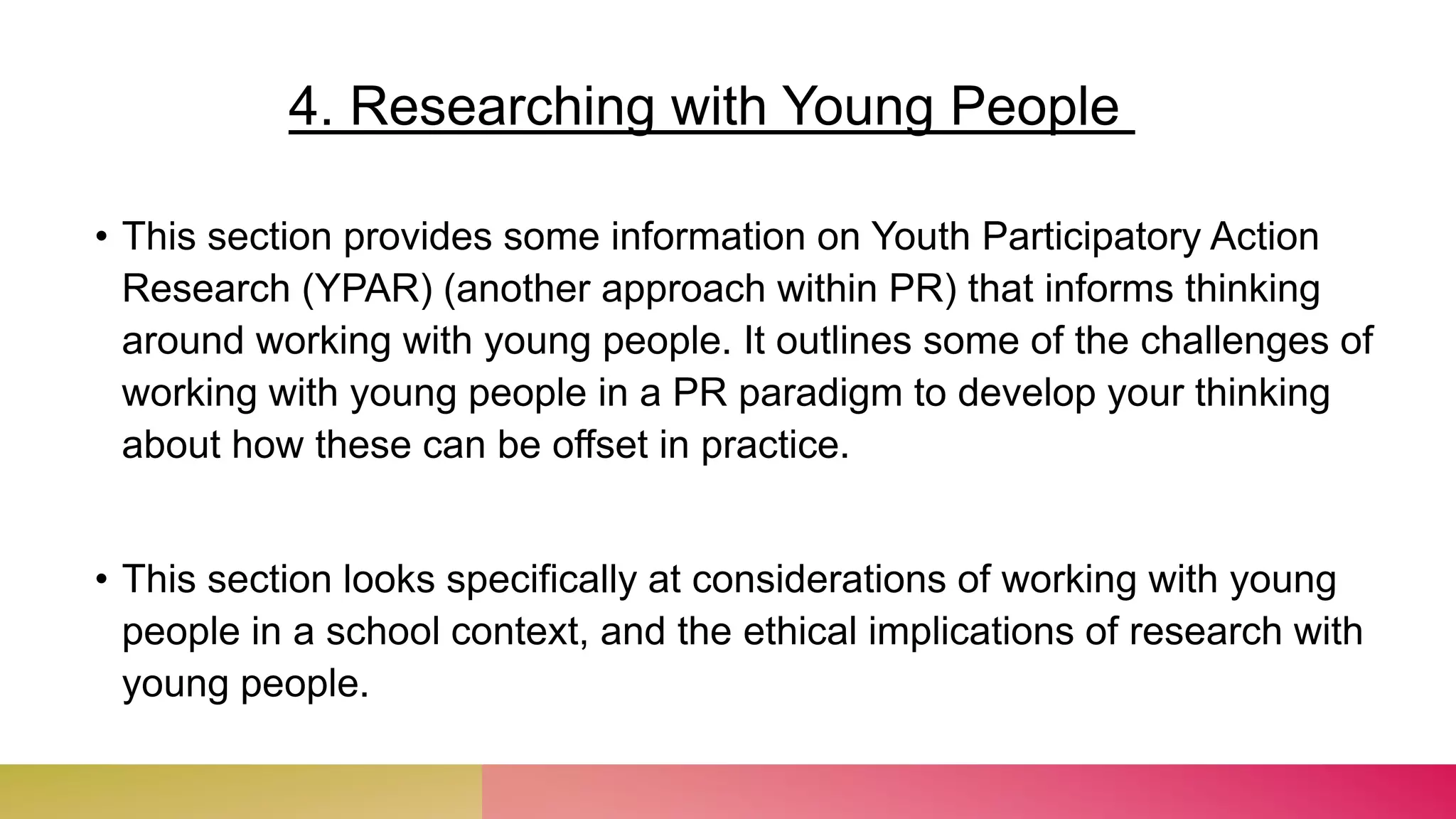 Researching with Young People | PPTX