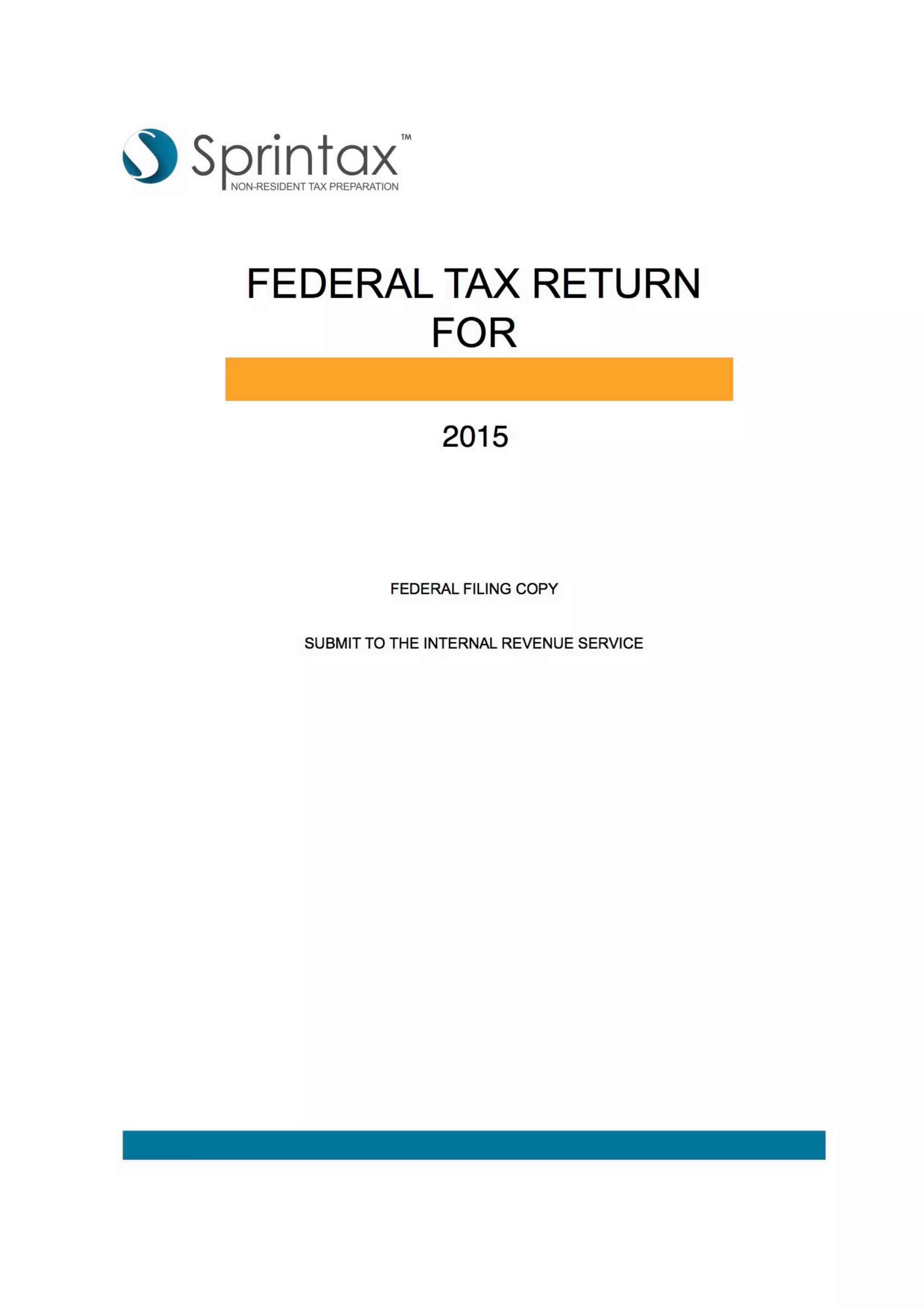 Sprintax Federal Tax Filing Checklist + Reviews | PDF