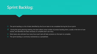 Sprint backlog | PPTX