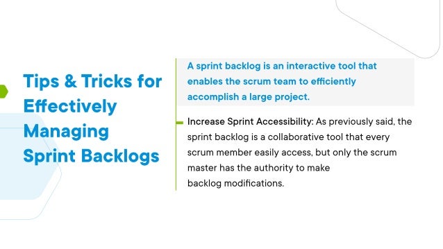 Understanding The Purpose And Best Practices To Manage Sprint Backlogs