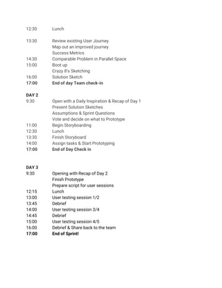 Design Sprint Kit | PDF