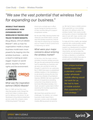 Credo Mobile - Mobile that Makes a Difference | PDF