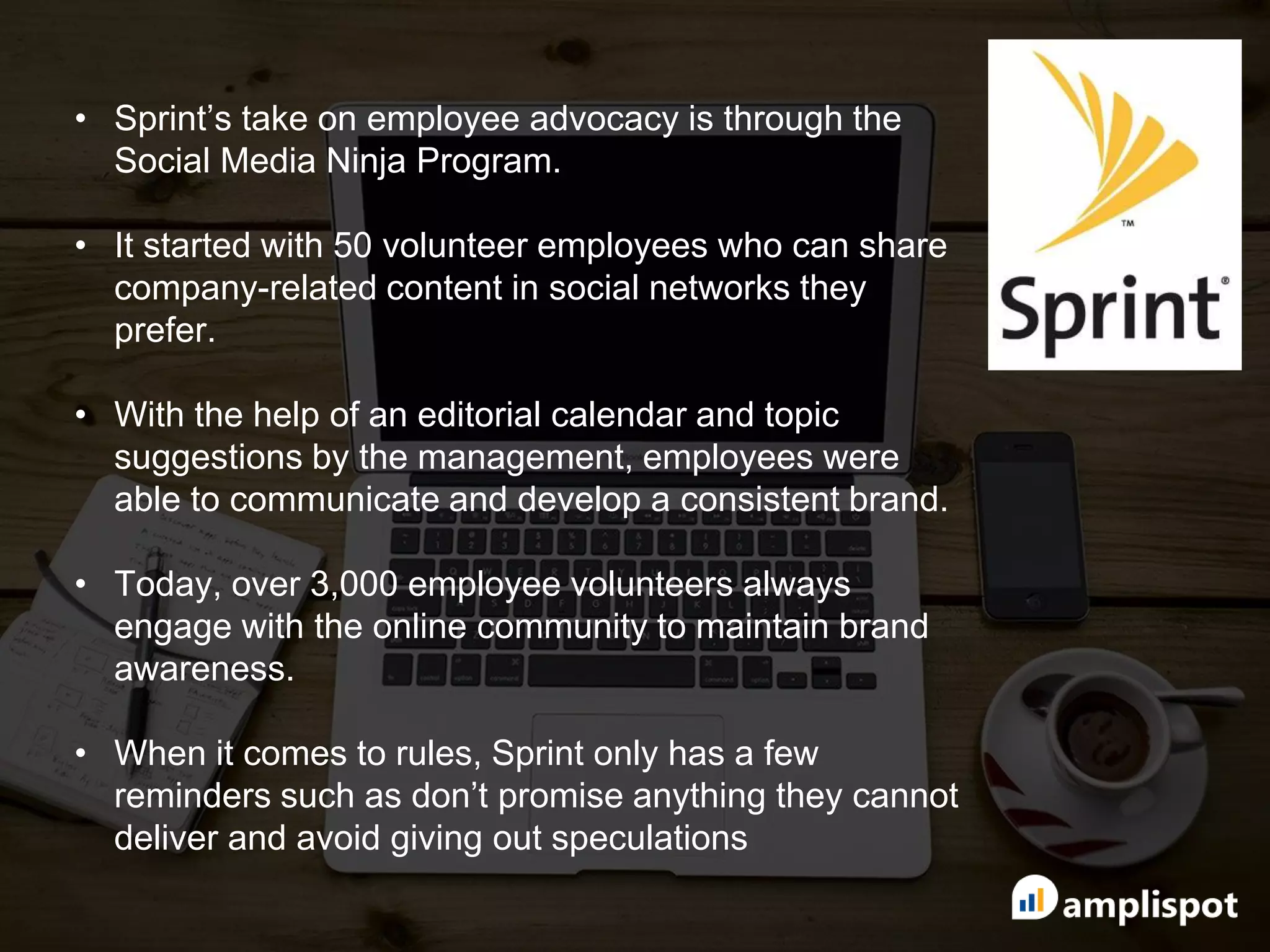 Sprint employee advocacy | PPTX