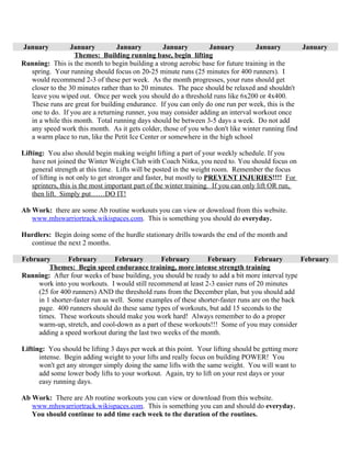 Sprinter Workouts | PDF