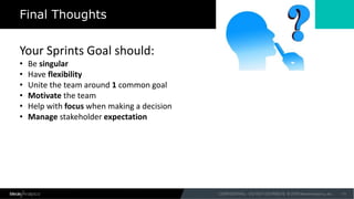 The Importance of having a Sprint Goal | PPT