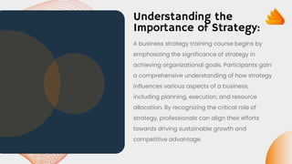 Business strategy training course | PDF