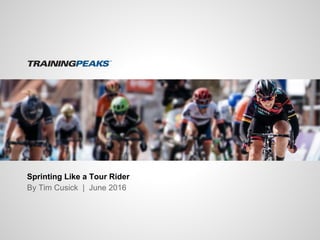 Sprinting Like a Tour Rider | PDF