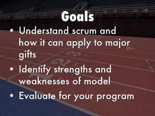 Ready, Set, Sprint! Using Scrum to Manage Major Gifts | PPT