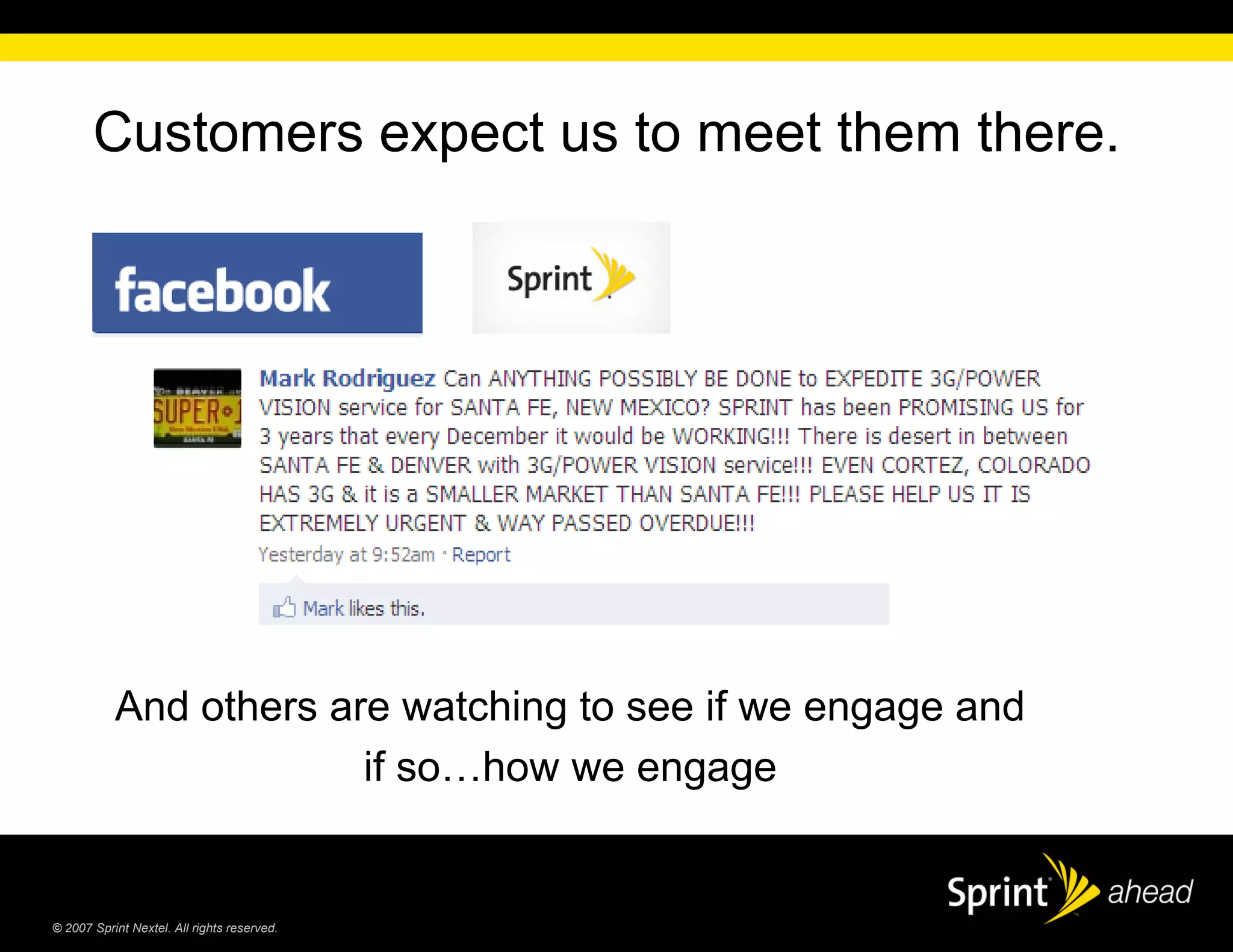 BDI 1/13/10 Social Integration Conference - Sprint Case Study | PPT
