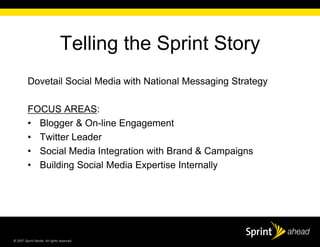 BDI 1/13/10 Social Integration Conference - Sprint Case Study | PPT
