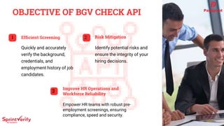 Revamp Your Hiring Process with SprintVerify - BGV Check API | PPTX
