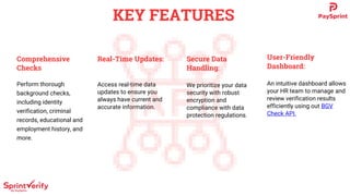 Revamp Your Hiring Process with SprintVerify - BGV Check API | PPTX